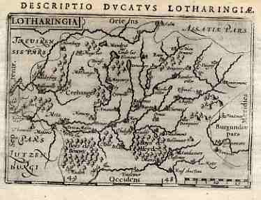 LORRAINE LOTHARINGIA || Michael Jennings Antique Maps and Prints