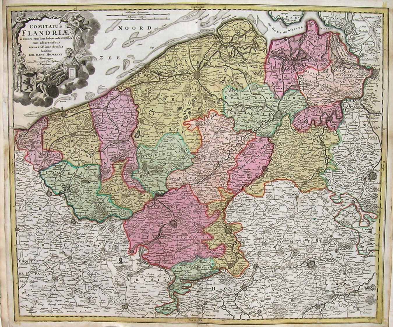 FLANDERS COMITATUS FLANDRIAE || Michael Jennings Antique Maps and Prints