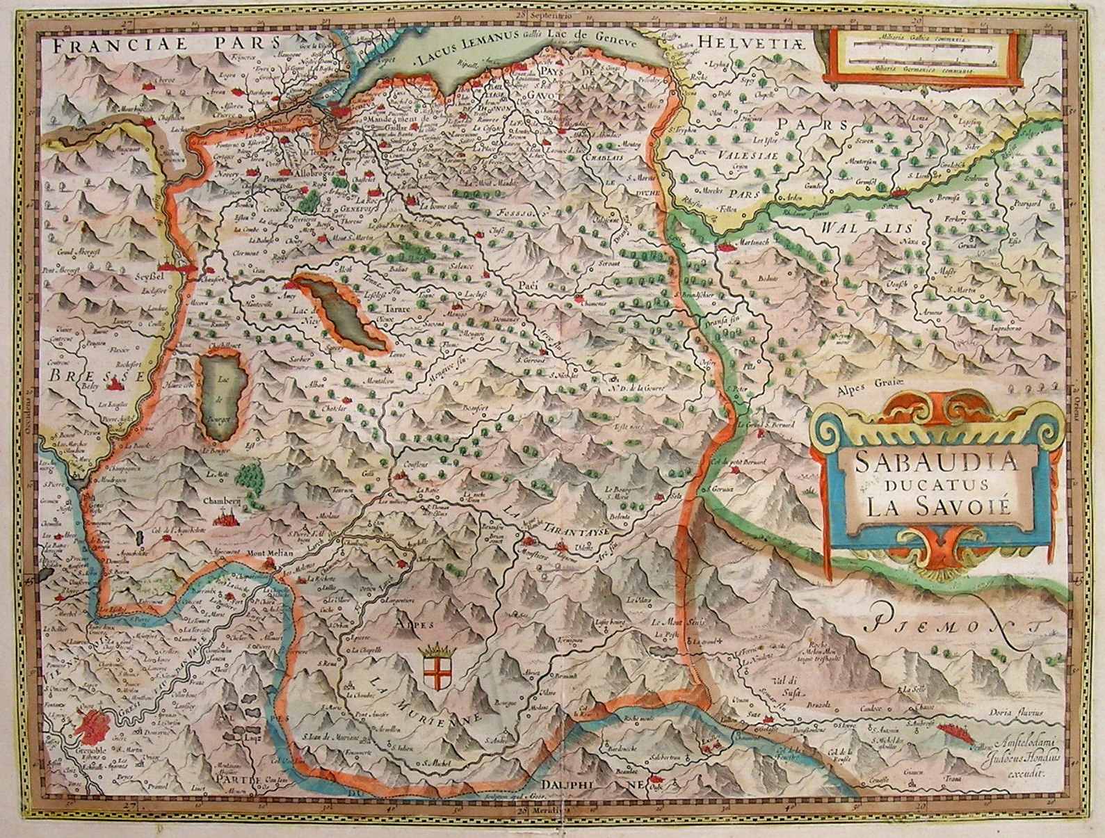 SAVOIE SABAUDIA DUCATUS LA SAVOIE || Michael Jennings Antique Maps and ...