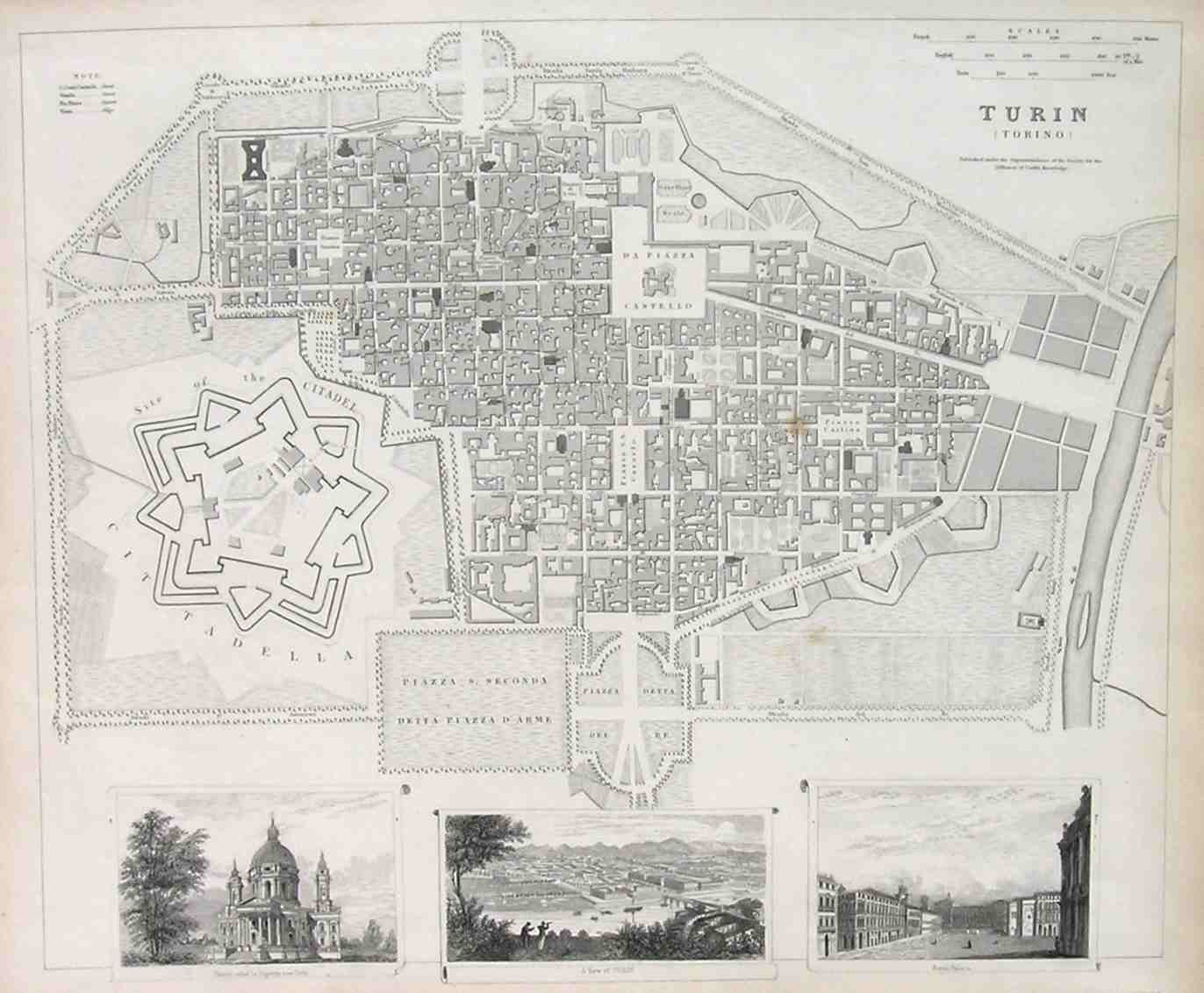 TURIN TORINO || Michael Jennings Antique Maps and Prints