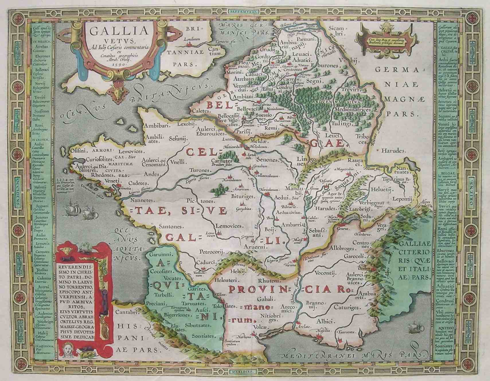 FRANCE GALLIA VETUS || Michael Jennings Antique Maps and Prints