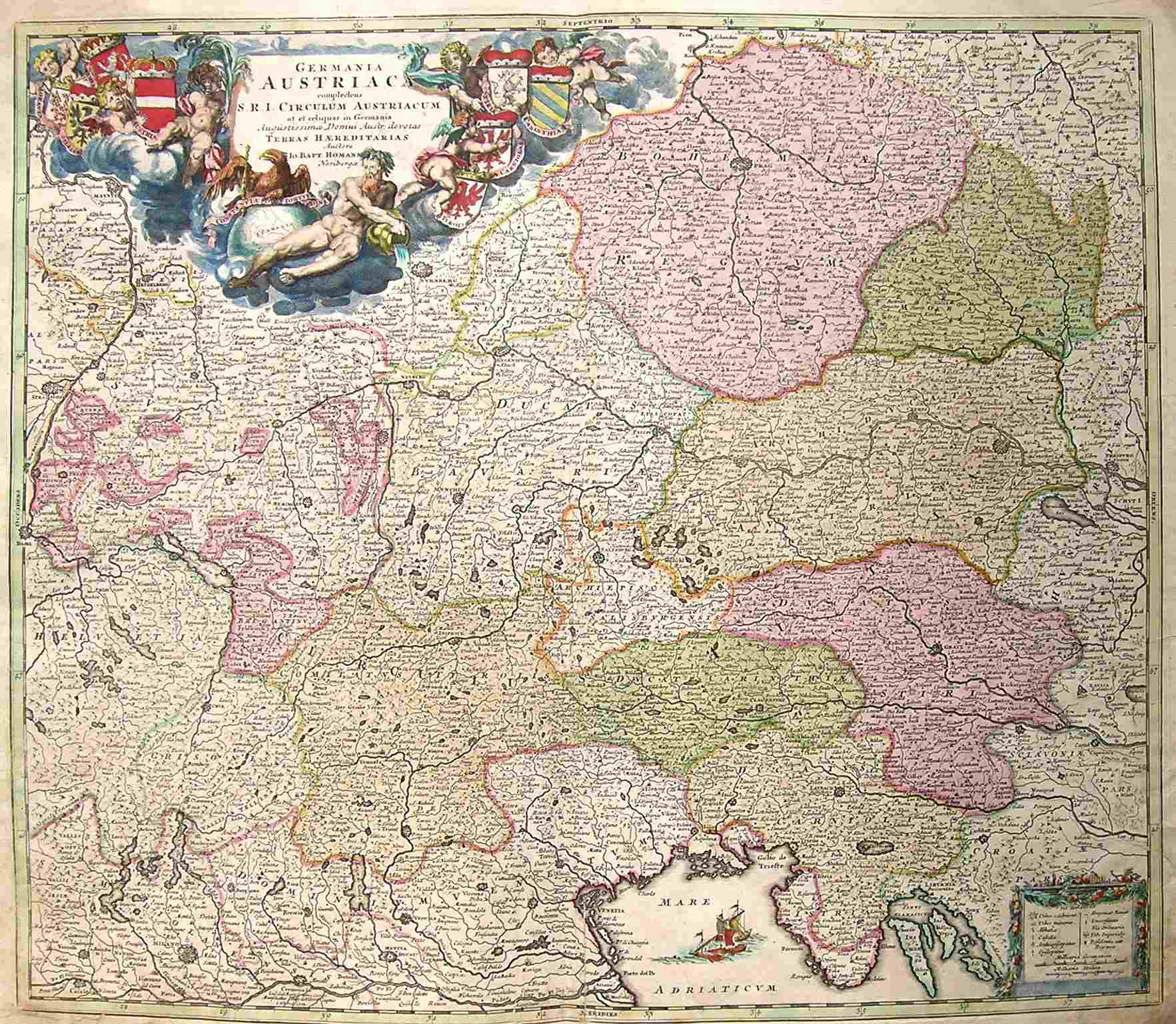 AUSTRIAN EMPIRE GERMANIA AUSTIACA COMPLECTENS S R I CIRCULUM AUSTRIACUM ...