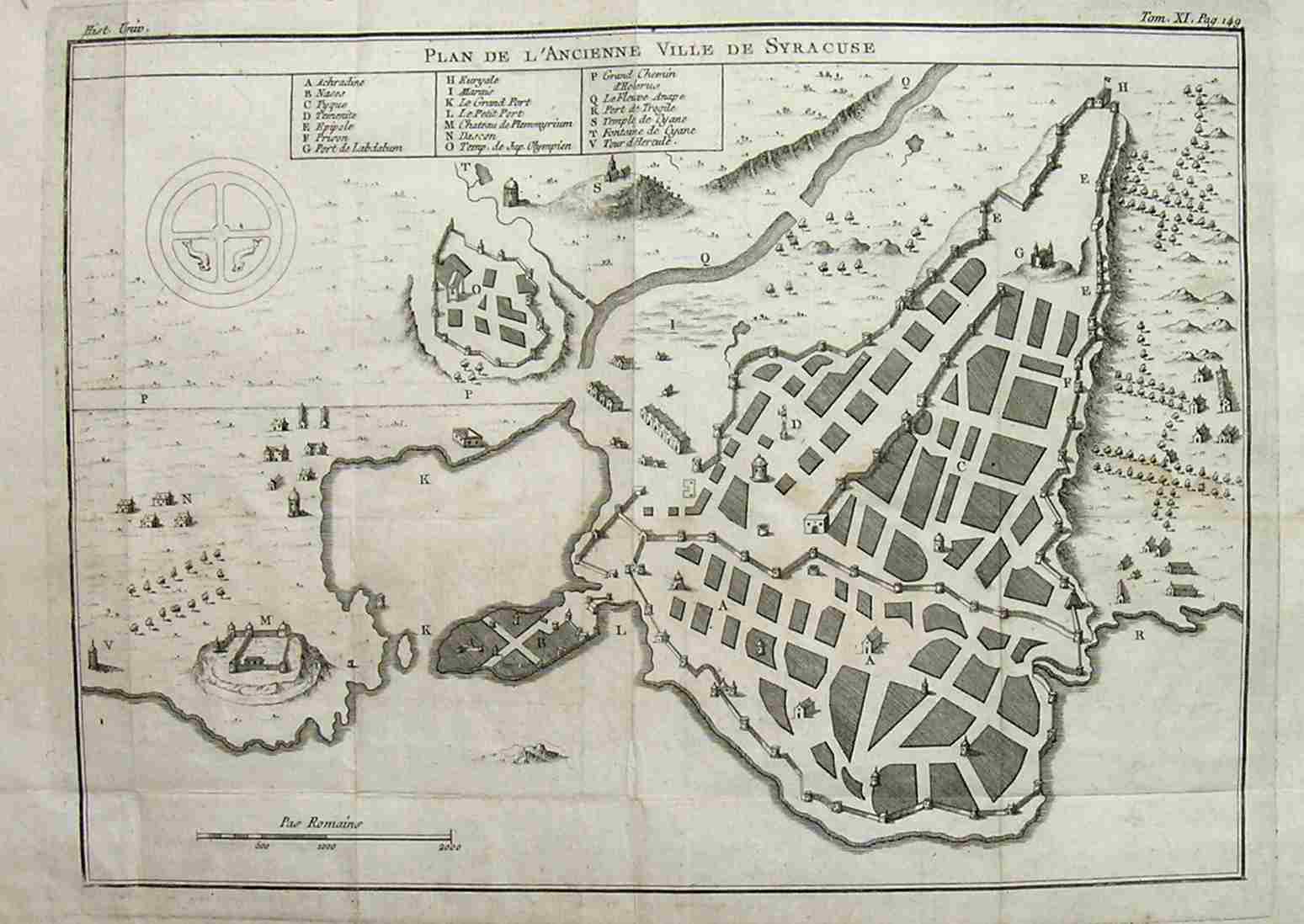 SYRACUSE PLAN DE L'ANCIENNE VILLE DE SYRACUSE || Michael Jennings ...