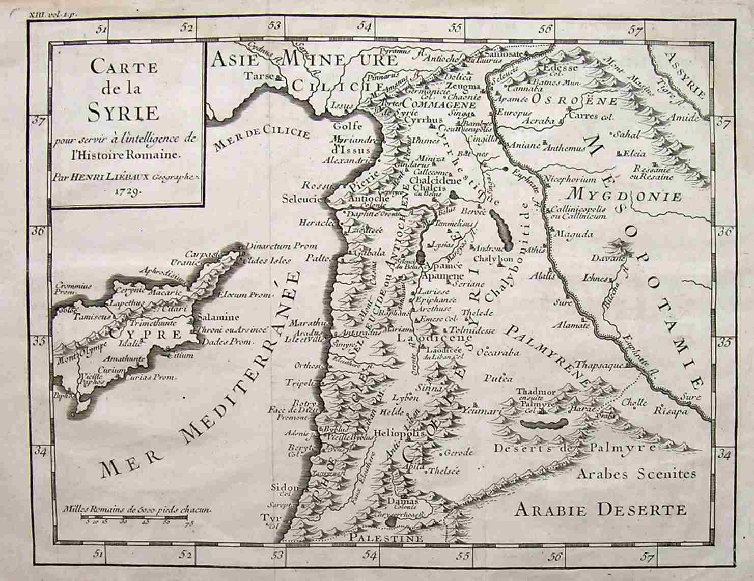 CARTE DE LA SYRIE || Michael Jennings Antique Maps and Prints