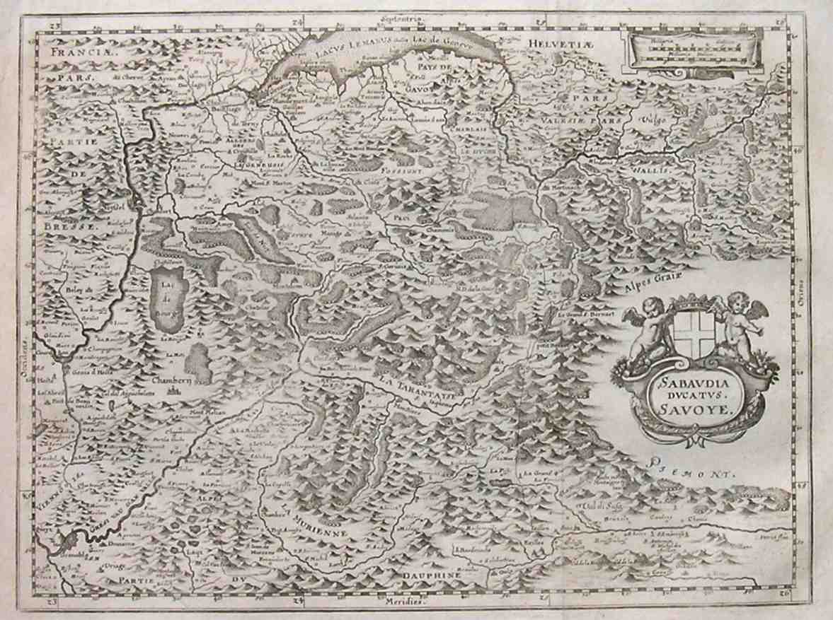 SAVOIE SABAUDIA DUCATUS SAVOYE || Michael Jennings Antique Maps and Prints