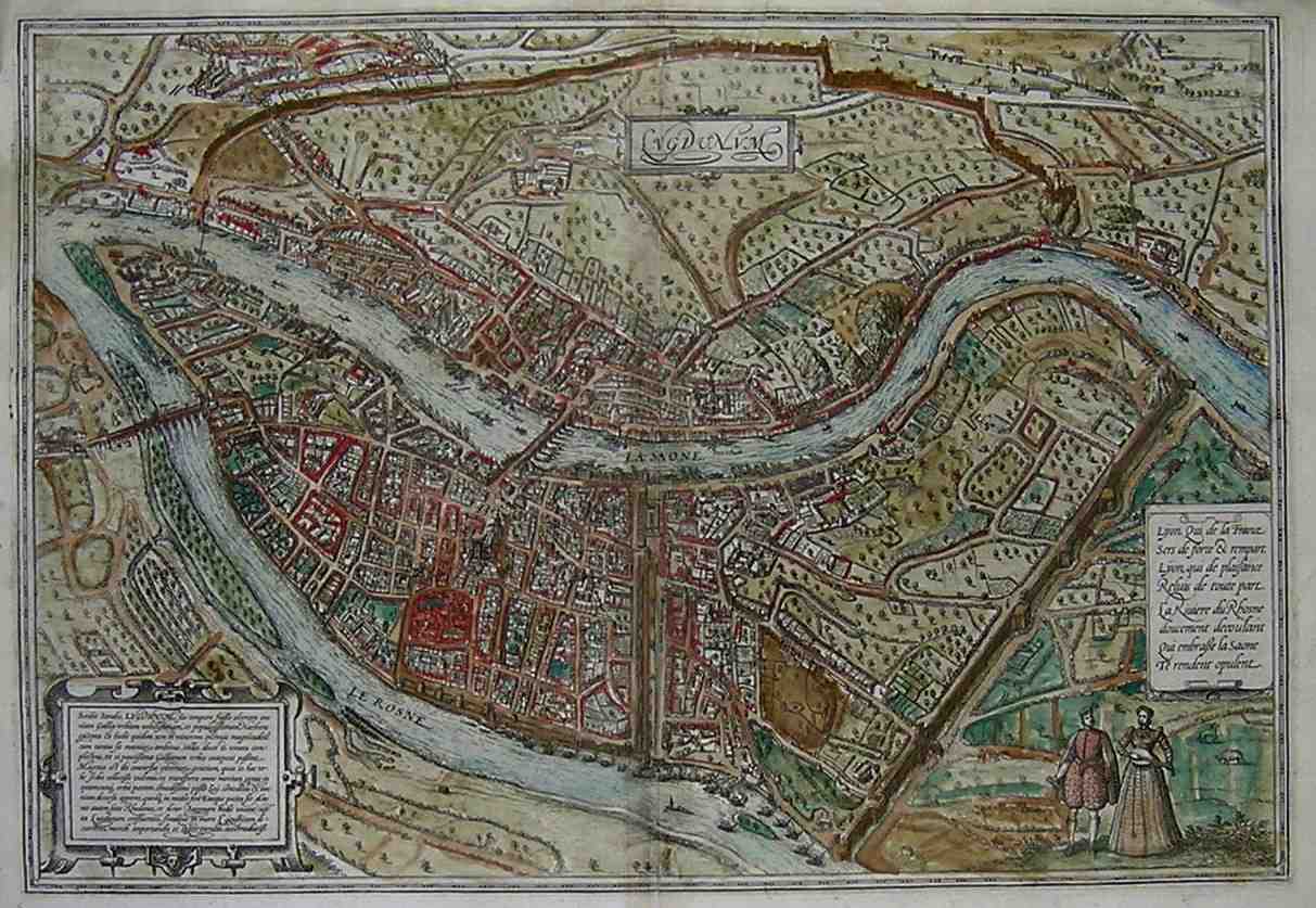 LYON LUGDUNUM || Michael Jennings Antique Maps and Prints