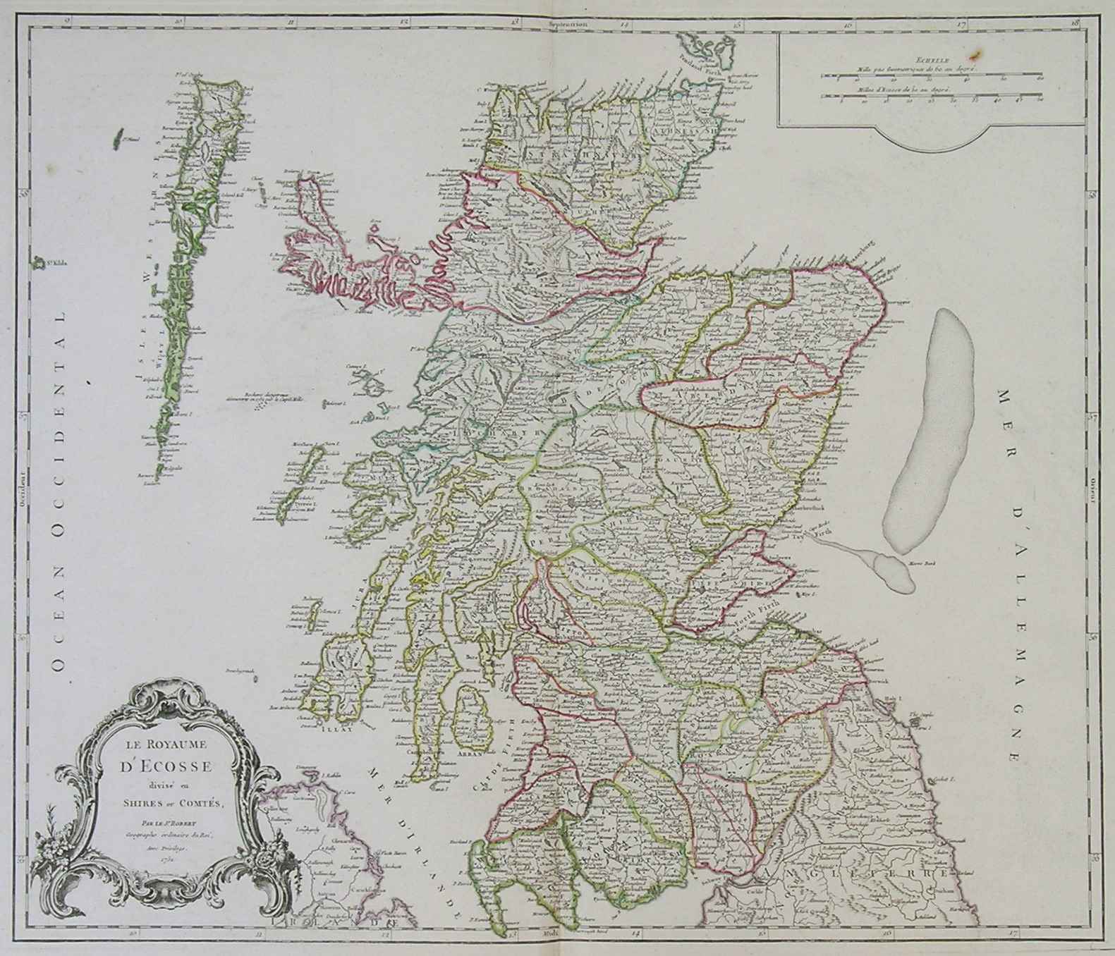 SCOTLAND LE ROYAUME D'ECOSSE || Michael Jennings Antique Maps and Prints