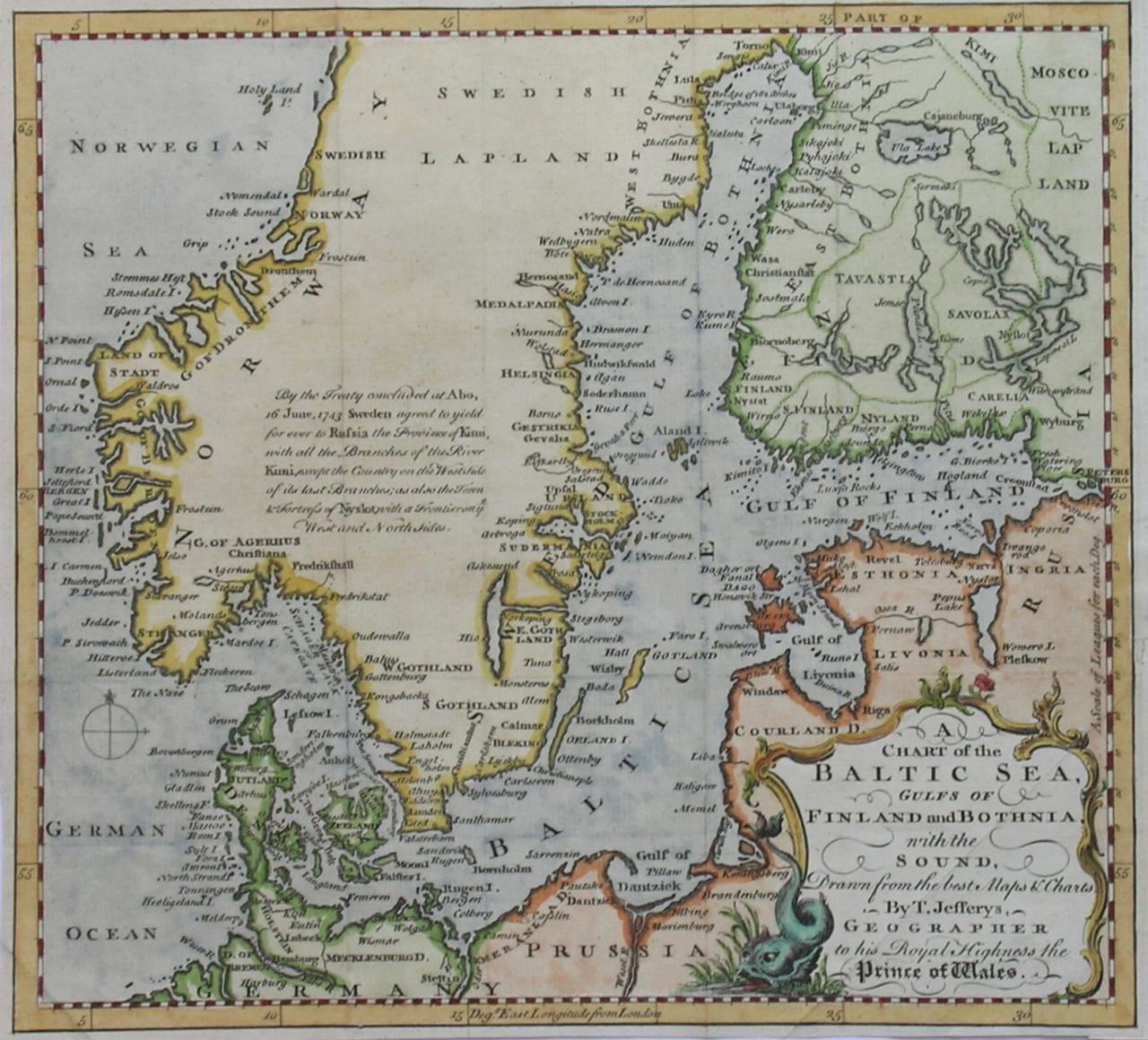 BALTIC SEA A CHART OF THE BALTIC SEA || Michael Jennings Antique Maps ...