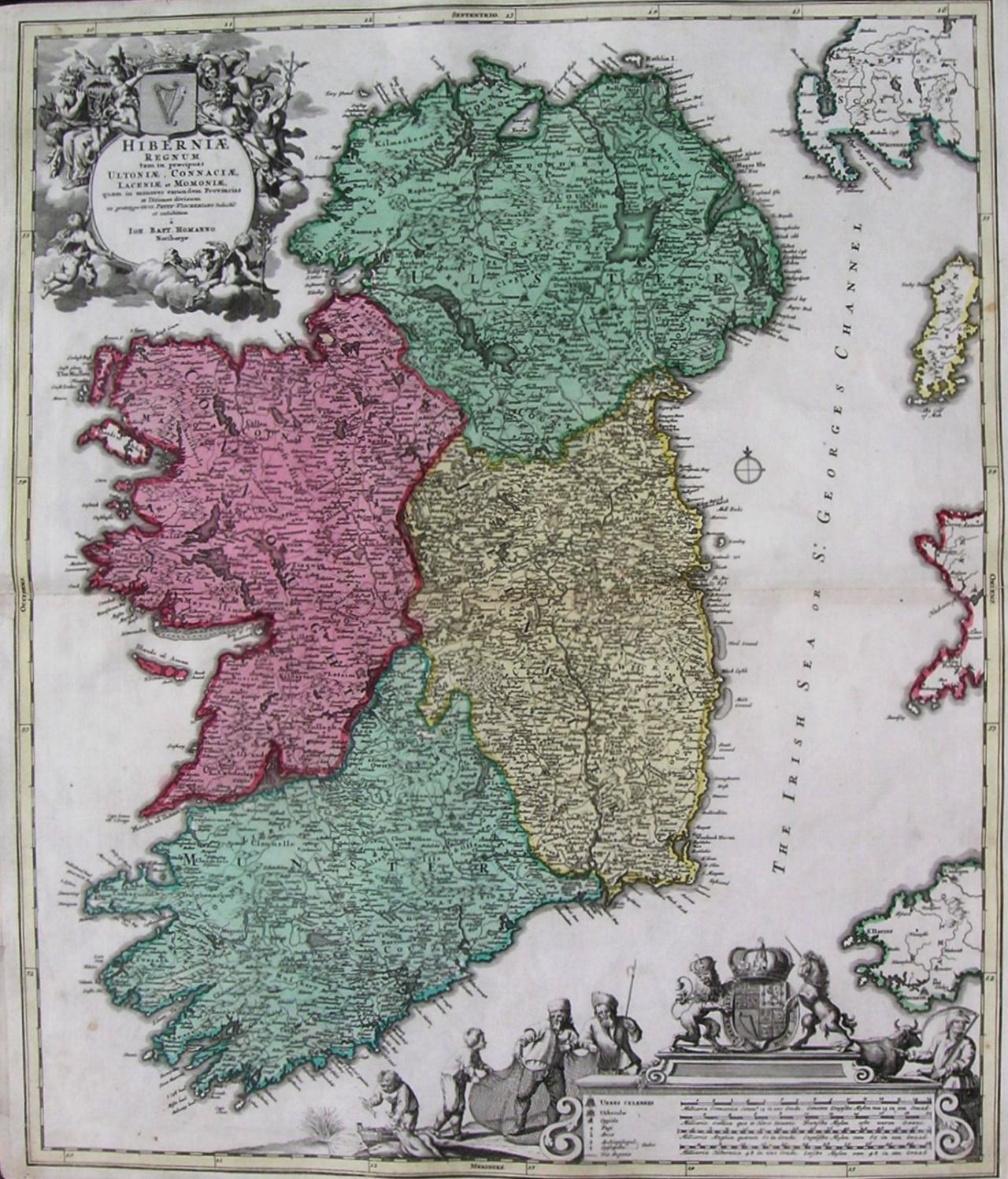IRELAND HIBERNIAE REGNUM || Michael Jennings Antique Maps and Prints