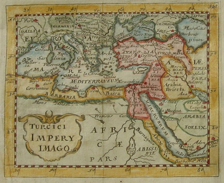 TURKISH EMPIRE TURCICI IMPERY IMAGO || Michael Jennings Antique Maps ...