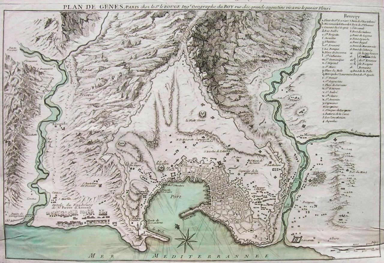 GENOA PLAN DE GENES || Michael Jennings Antique Maps and Prints