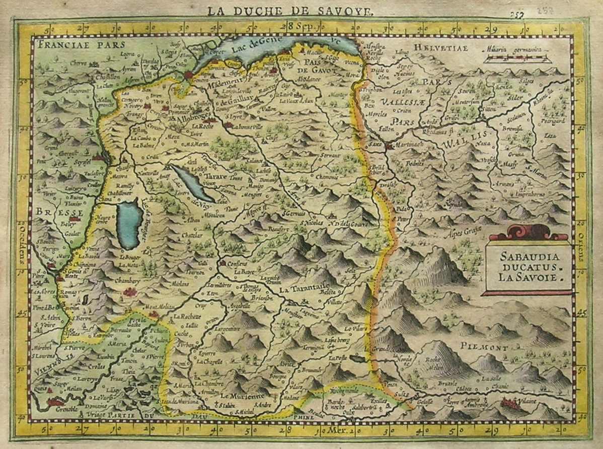 SAVOY SAVOIE SABAUDIA DUCATUS LA SAVOYE || Michael Jennings Antique ...