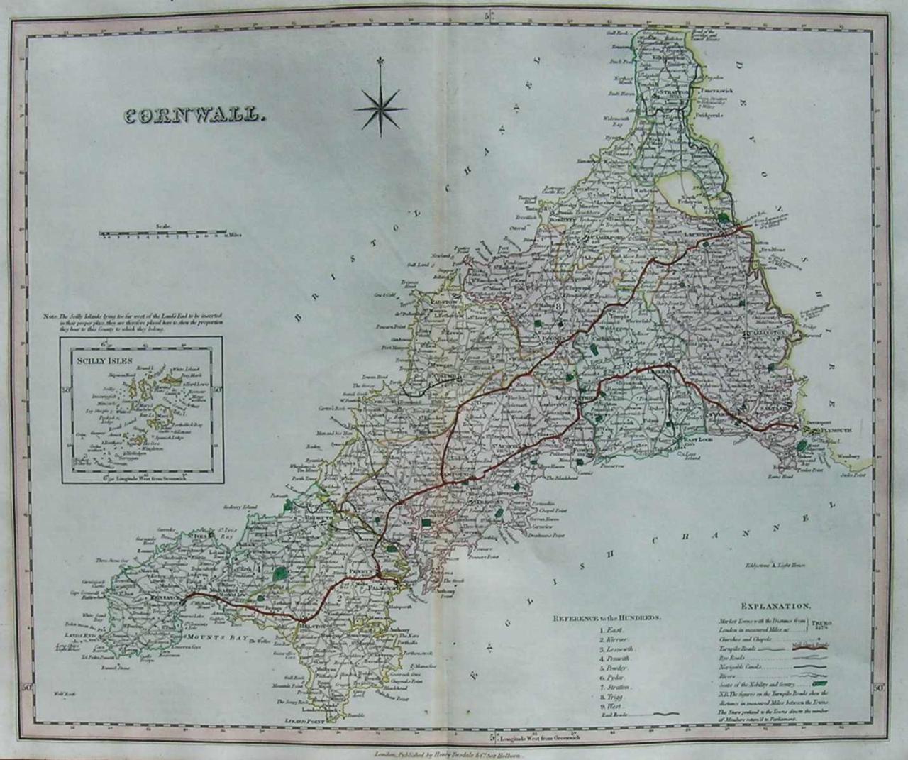 CORNWALL || Michael Jennings Antique Maps and Prints