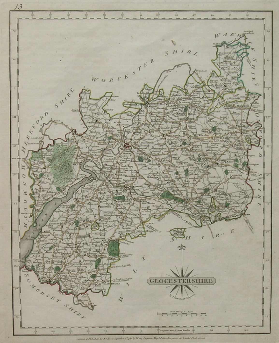 GLOUCESTERSHIRE GLOCESTERSHIRE || Michael Jennings Antique Maps and Prints