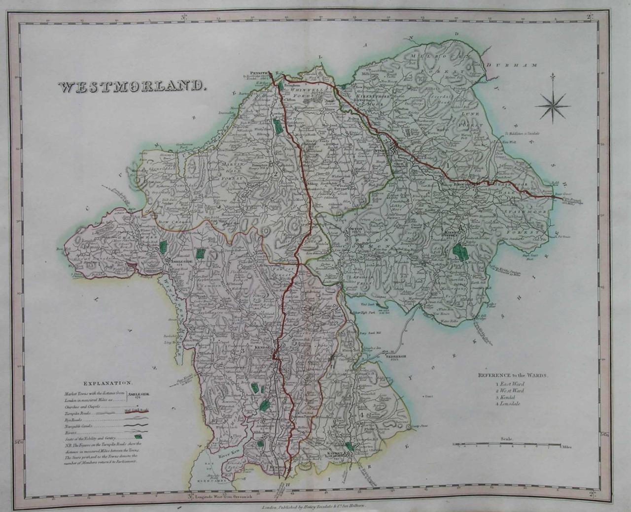 WESTMORLAND || Michael Jennings Antique Maps and Prints