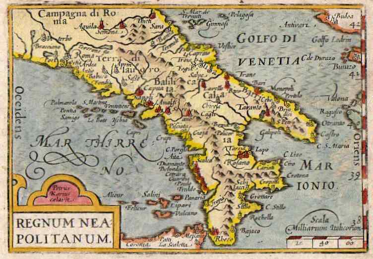 SOUTHERN ITALY REGNUM NEAPOLITANUM || Michael Jennings Antique Maps and ...