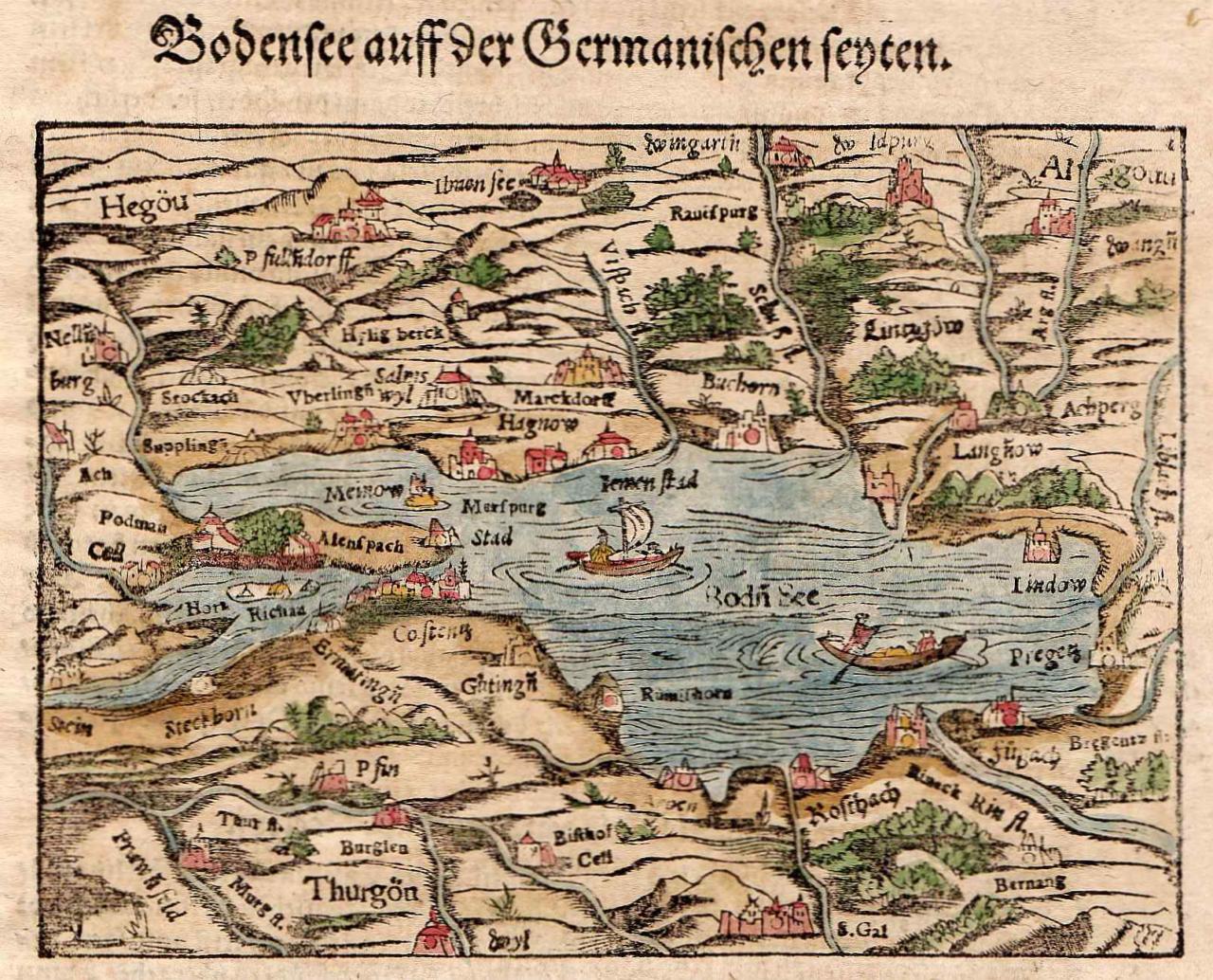 BODENSEE GERMANY SWITZERLAND || Michael Jennings Antique Maps and Prints