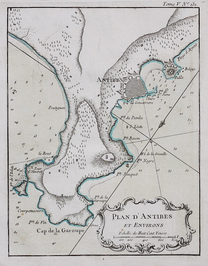 CAP D'ANTIBES || Michael Jennings Antique Maps and Prints