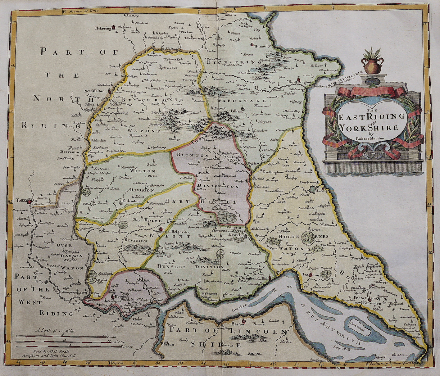 YORKSHIRE EAST RIDING || Michael Jennings Antique Maps and Prints