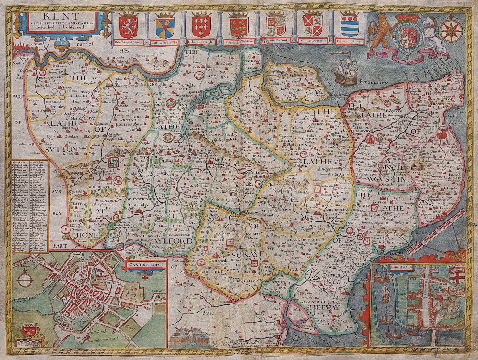 JOHN SPEED'S MAP OF KENT || Michael Jennings Antique Maps and Prints