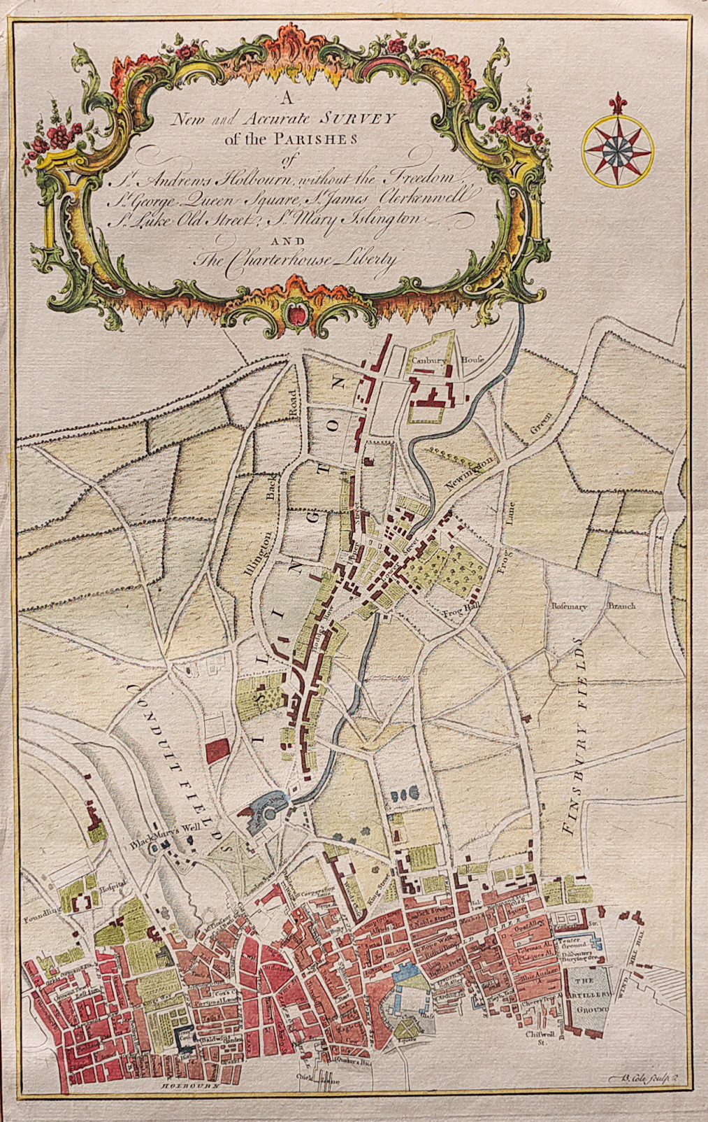 ISLINGTON & HOLBORN UNCOMMON MAP || Michael Jennings Antique Maps and ...