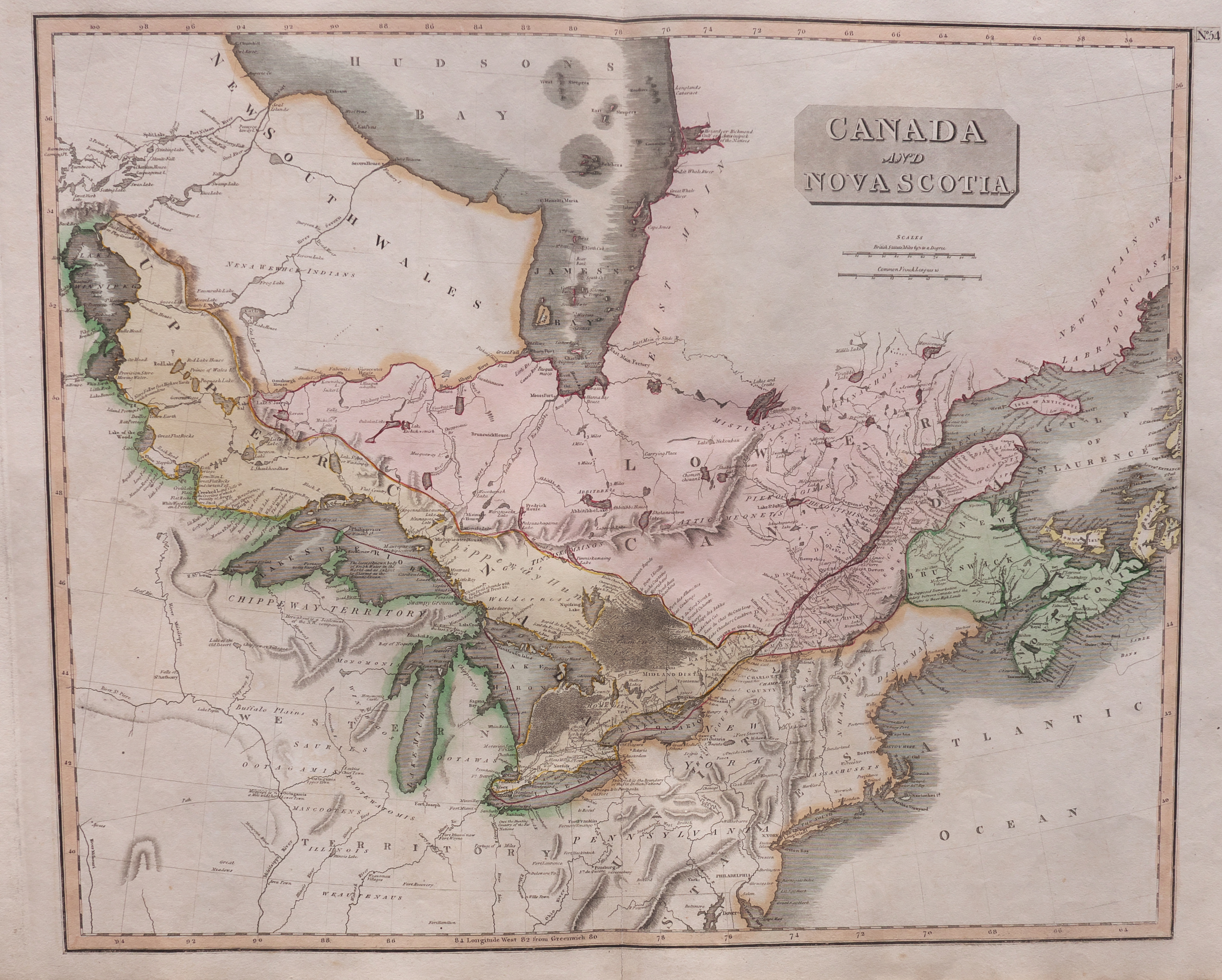 JOHN THOMSON'S MAP OF CANADA || Michael Jennings Antique Maps and Prints