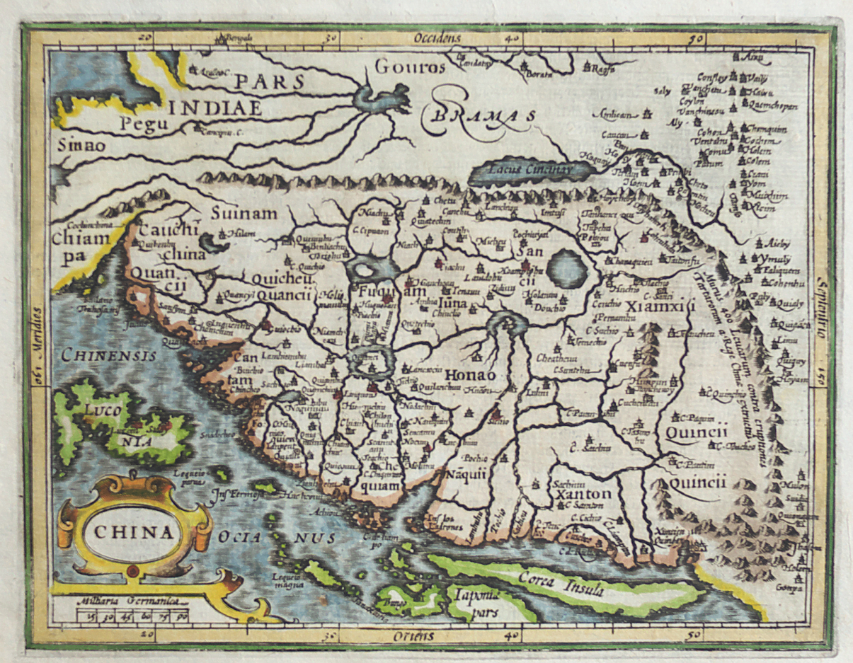 MERCATOR HONDIUS MAP OF CHINA FROM ATLAS MINOR || Michael Jennings ...