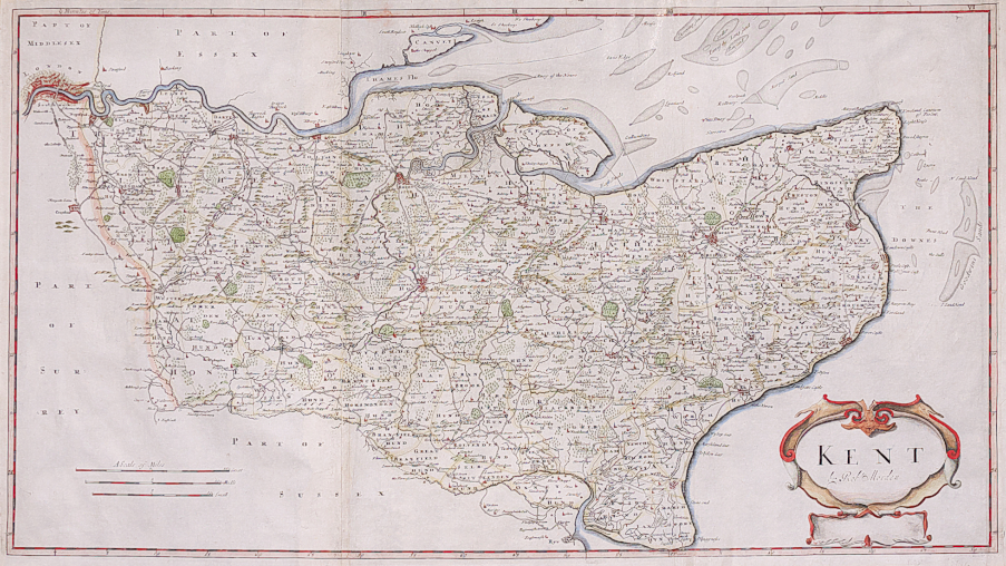 MORDEN LARGE MAP OF KENT || Michael Jennings Antique Maps and Prints