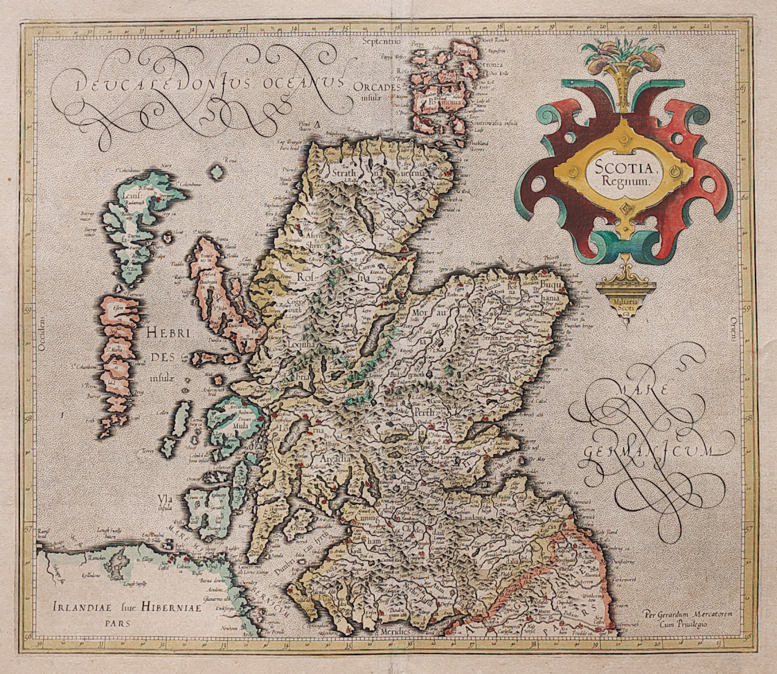 MERCATOR FOLIO MAP OF SCOTLAND || Michael Jennings Antique Maps and Prints