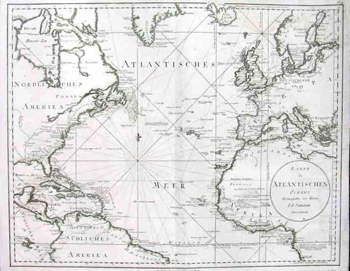 ATLANTIC OCEAN KARTE DES ATLANTISCHEN OCEANS || Michael Jennings ...