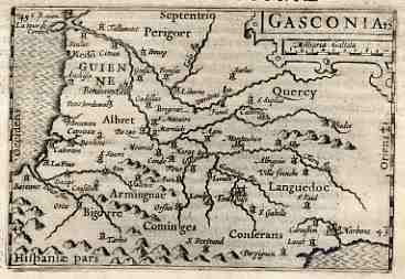 GASCONY GASCONIA || Michael Jennings Antique Maps and Prints