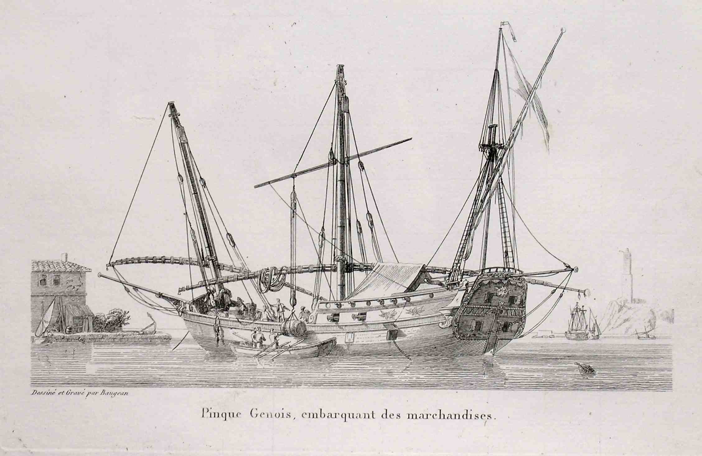 MARINE PINQUE GENOIS || Michael Jennings Antique Maps and Prints